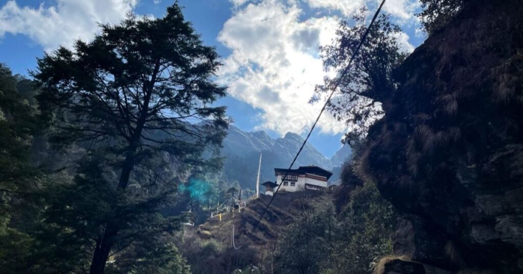 Chumphu Ney, where the Floating Statue of Dorji Phagmo defies gravity